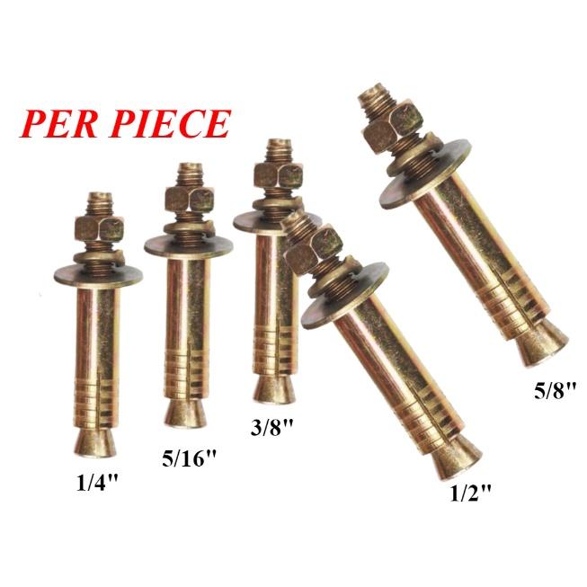 PER PCS!!! Dyna bolt/Expansion Bolt 1/4", 5/16", 3/8",1/2”,5/8 ...