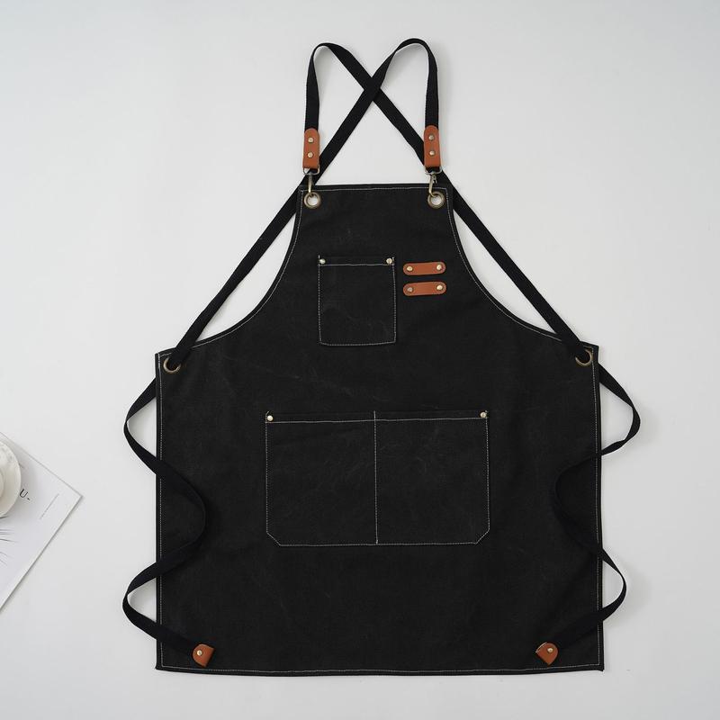 Apron Kanvas, Logo Tersuai, Fesyen, Sesuai untuk Berkebun, Melukis ...