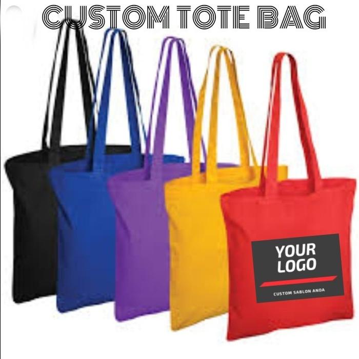 Jual TOTEBAG POLOS TOTE BAG POLOS HITAM,PUTIH ,WARNA WARNI Spondbond ...