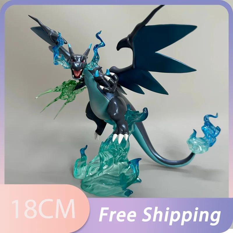 Pokemon Pika Charizard Action Figure Black Charizard Anime Figurine ...