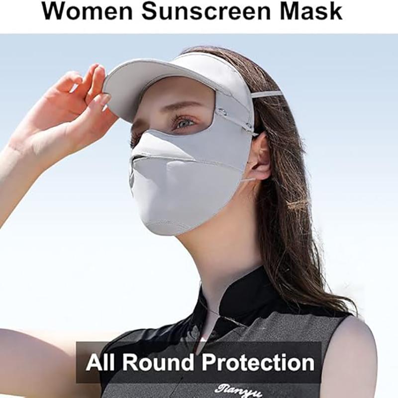 [Meet Youth] 1PC Unisex Sun Protection Face Mask with Detachable ...