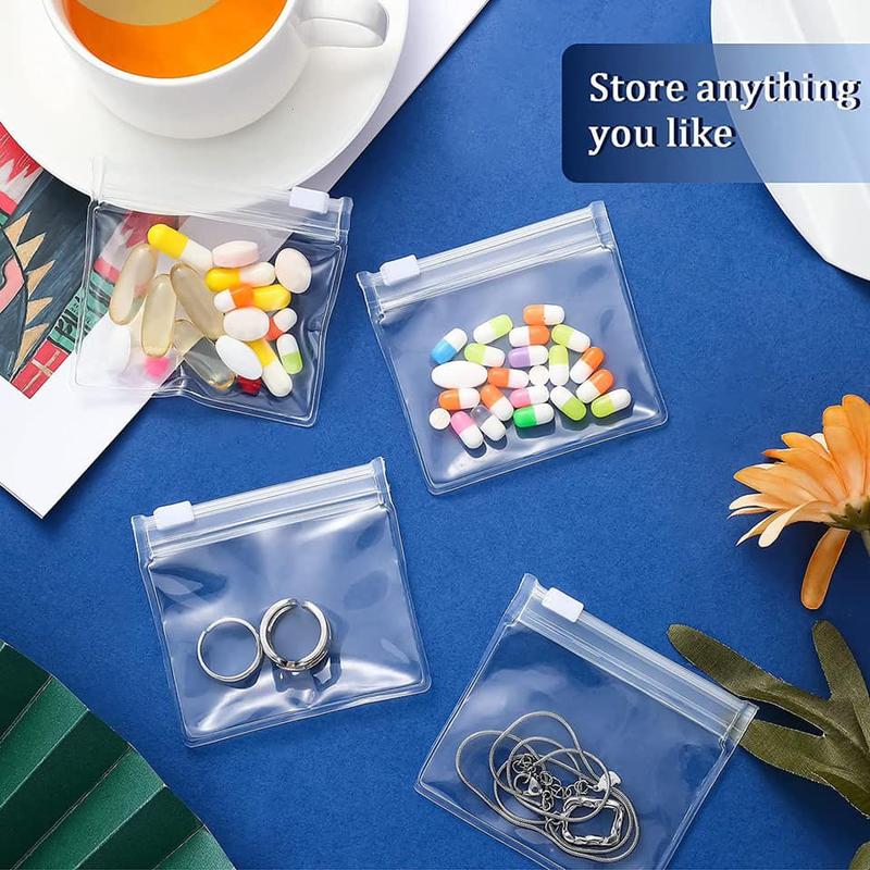 1pc Pill Pouch Bags Zippered Pill Pouch Reusable Clear Pill Bags ...