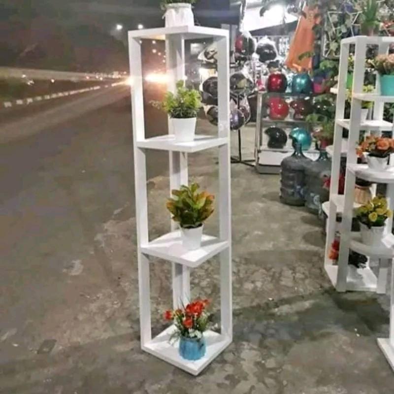 Rak bunga sudut minimalis Kayu - Shop | Tokopedia