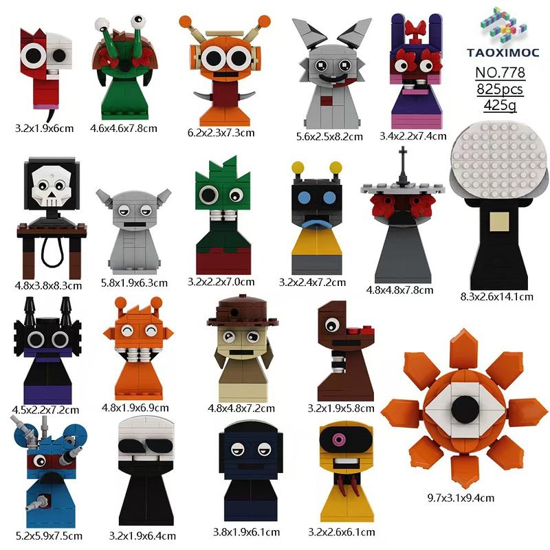 Set Boneka dan Blok Bangunan, Incredibox, Tema Permainan Teka-teki ...