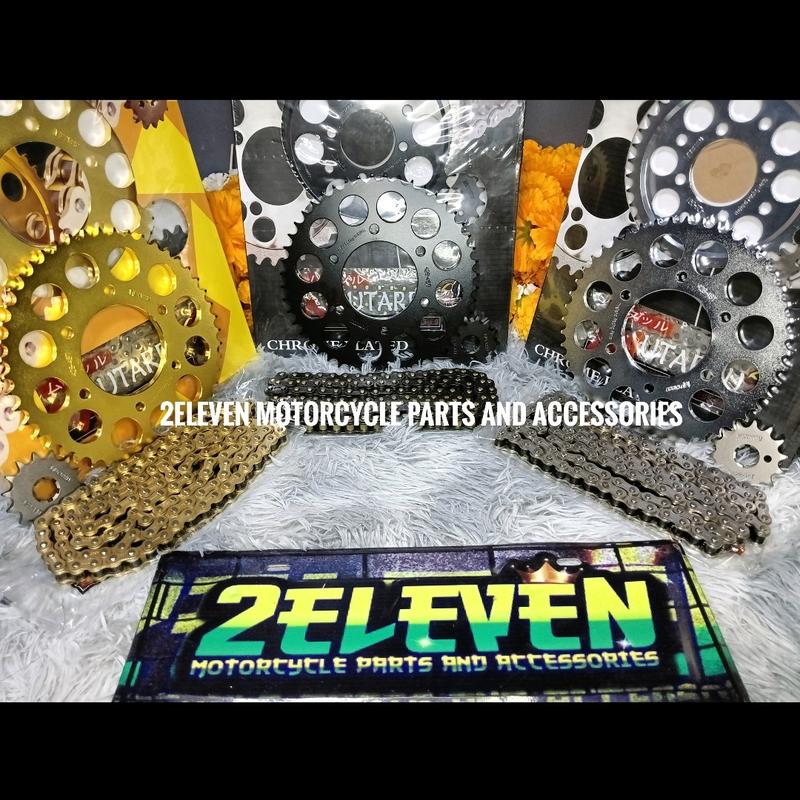 RAIDER 150 CARB /FI MUTARRU SPROCKET CHAIN SET GOLD AND SILVER - TikTok ...