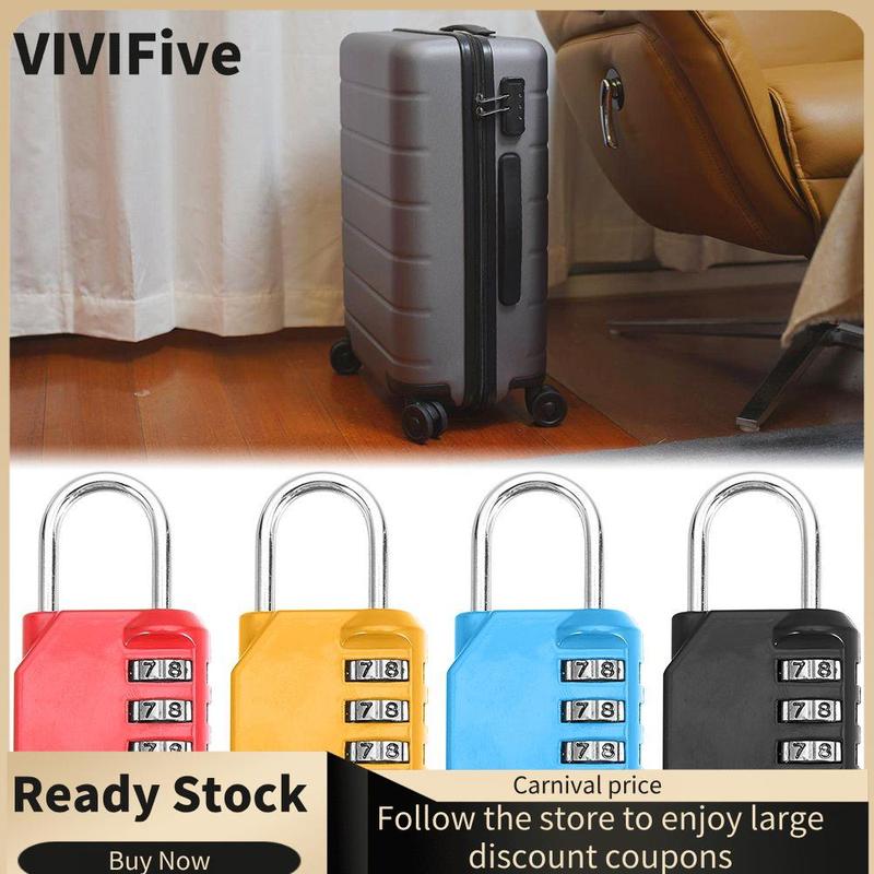 Security Metal Code Lock Waterproof 4 Dial Digit Padlock Password ...
