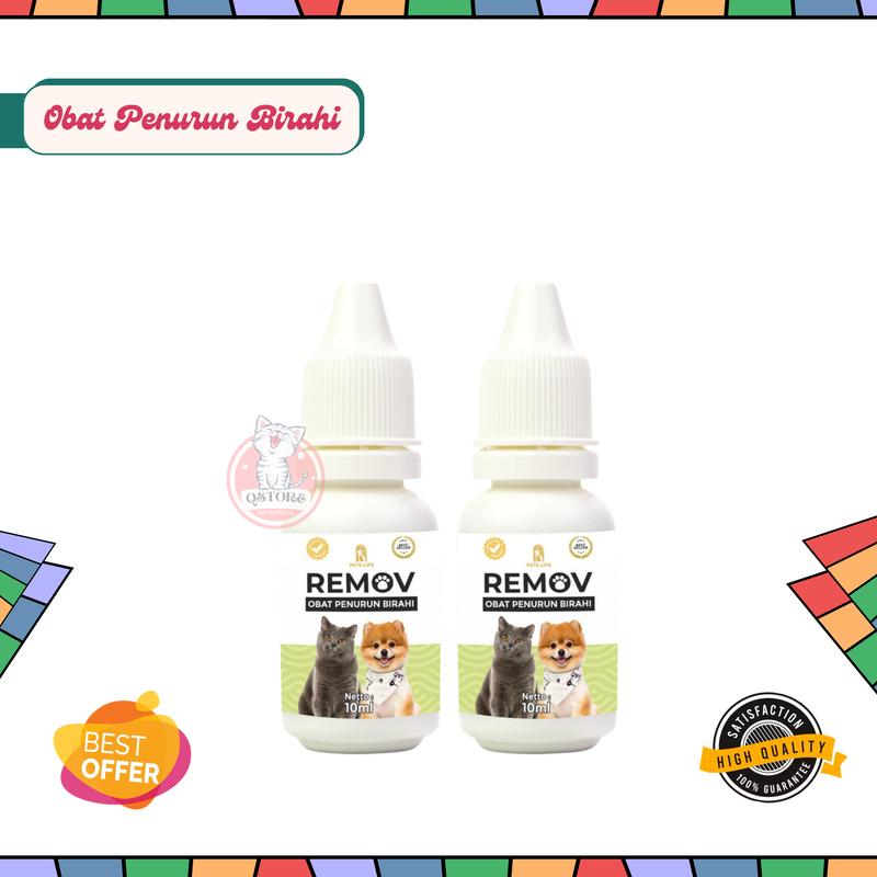 REMOV Obat Herbal Penurun Birahi Kucing dan Anjing 10ml - Shop | Tokopedia