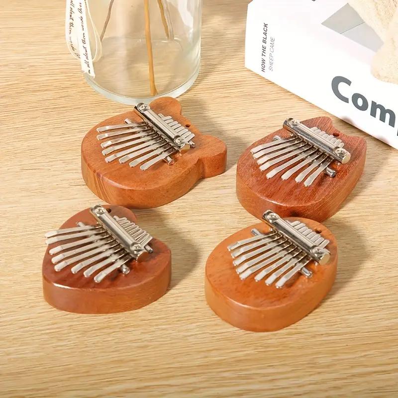 8 Key Mahogany Mini Thumb Kalimba - Perfect for beginners, music ...