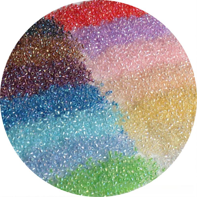 Manik Kaca, Teras Dicelup Berwarna-warni, Saiz 2 / 3 / 4mm, Manik ...
