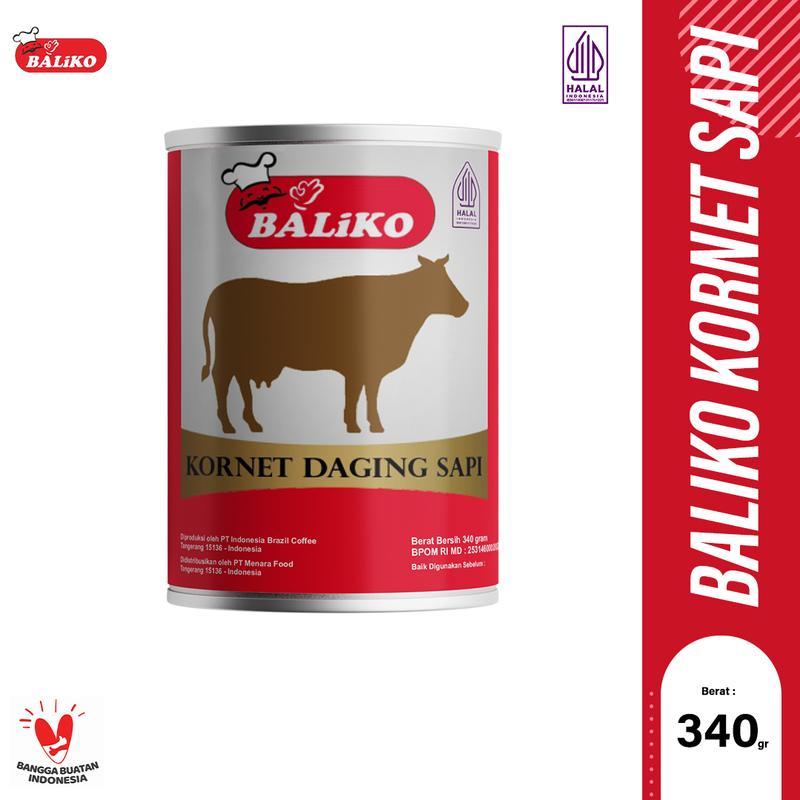 Baliko Kornet Daging Sapi Premium 340gr - Shop | Tokopedia