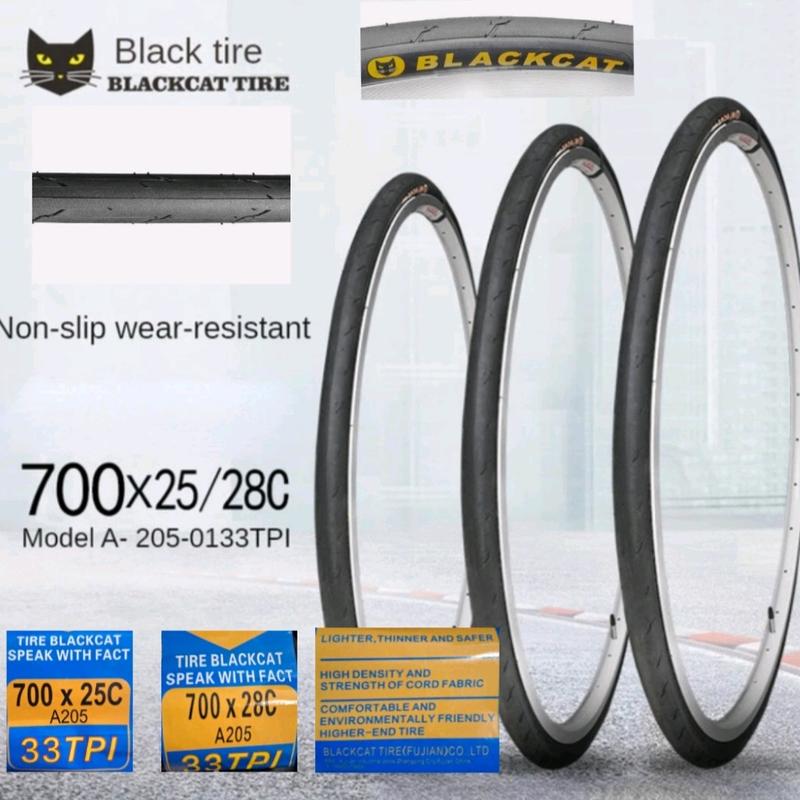 Black Cat Tire 700x25C/28C Skid Tires for Road Bike and Fixe - TikTok ...