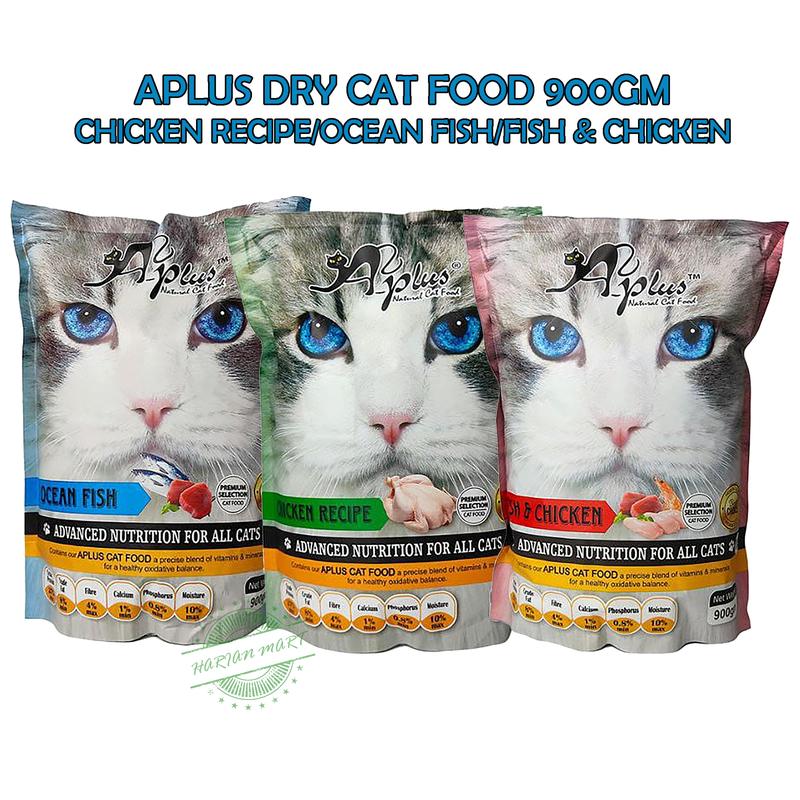 APLUS DRY CAT FOOD 900GM CHICKEN RECIPE/FISH & CHICKEN/OCEAN - TikTok ...
