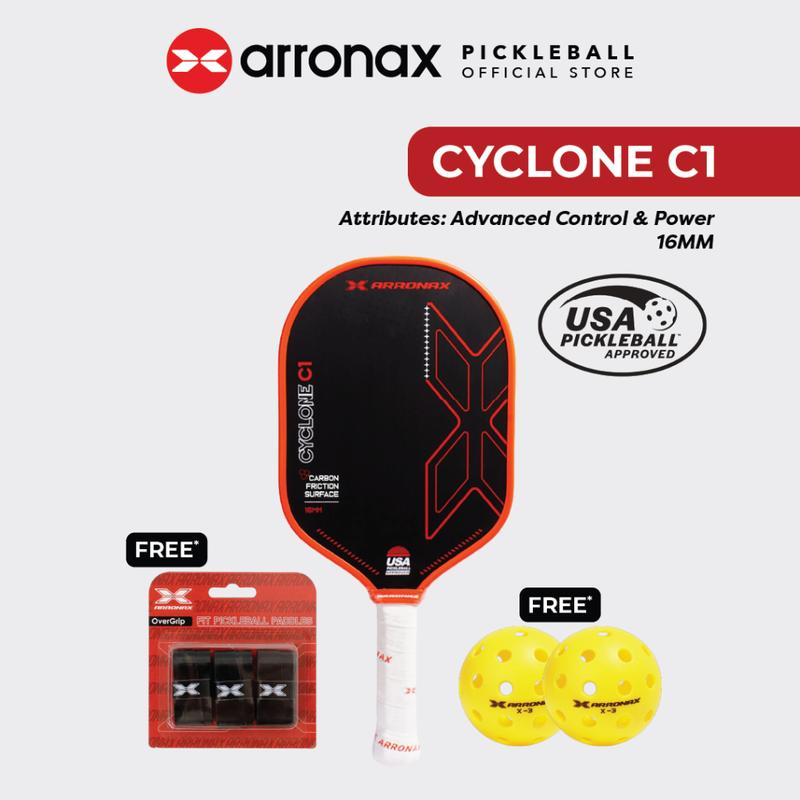 ARRONAX Cyclone C1 Carbon Traction Pickleball Paddle (16mm) - TikTok ...