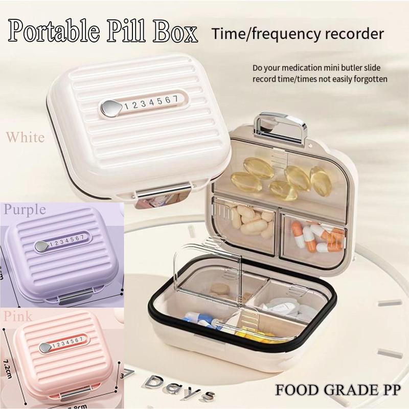 Portable Small Pill Box Dry Aid Pill Dispenser Box Holds Plenty ...