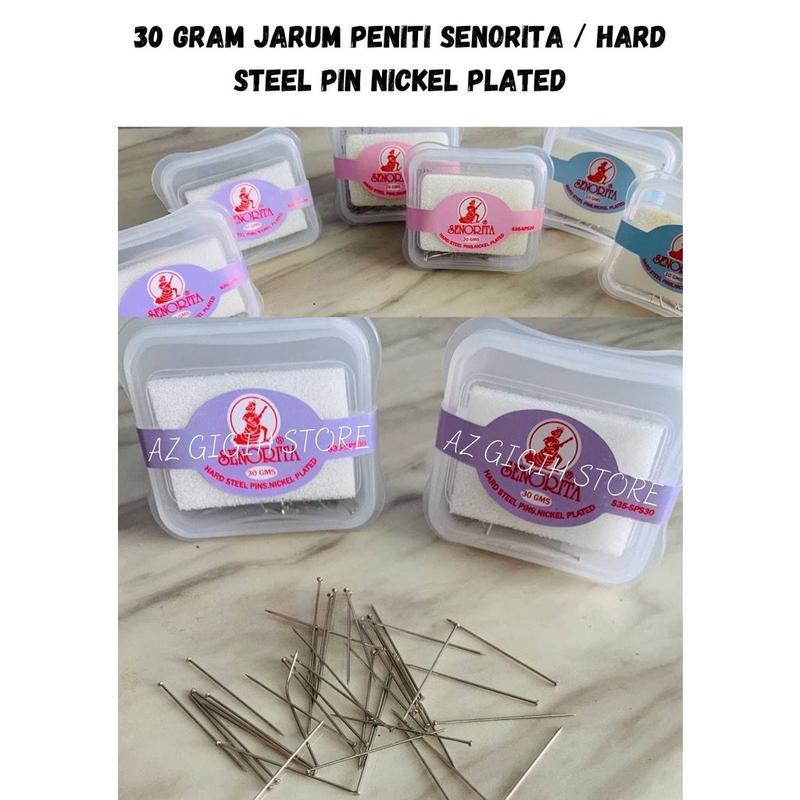 Jarum Peniti Senorita / Hard Steel Pin 10g/20g/30g - TikTok Shop Malaysia