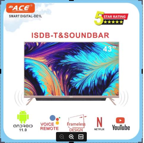 ACE 43" Smart Digital-DE1L with Built-in Soundbar - TikTok Shop Philippines