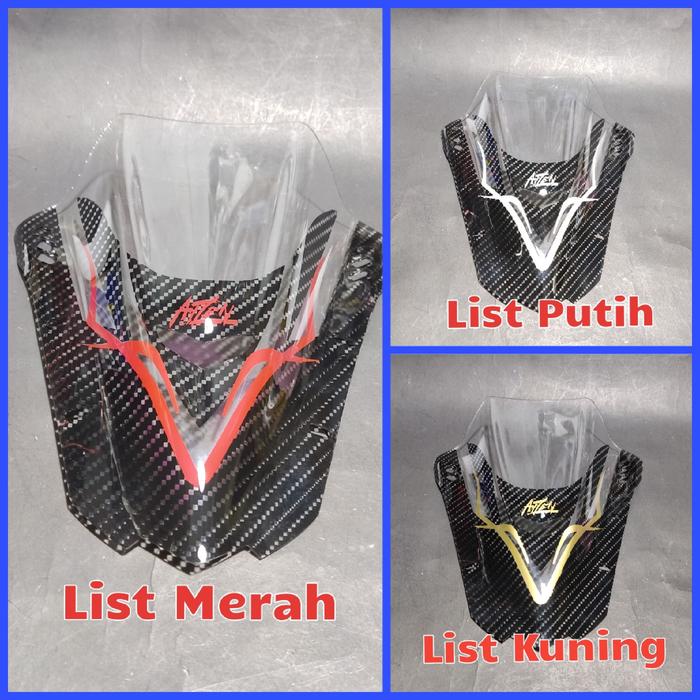 Jual Visor Aerox 155 Winshield Aerox 155 Carbon EX Venom - List Kuning ...