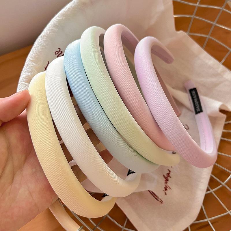Macaron Sponge Headband Women's High Cranial Top Pressure Hair - TikTok ...