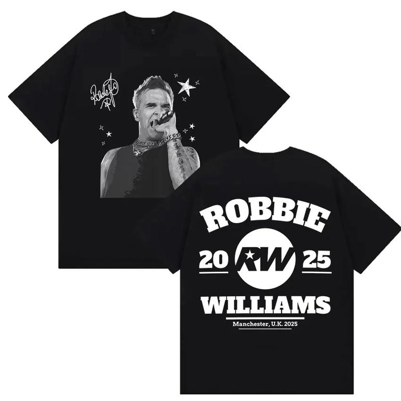 Robbie Williams Rw Album 2025 round neck printed T-shirt for - TikTok ...