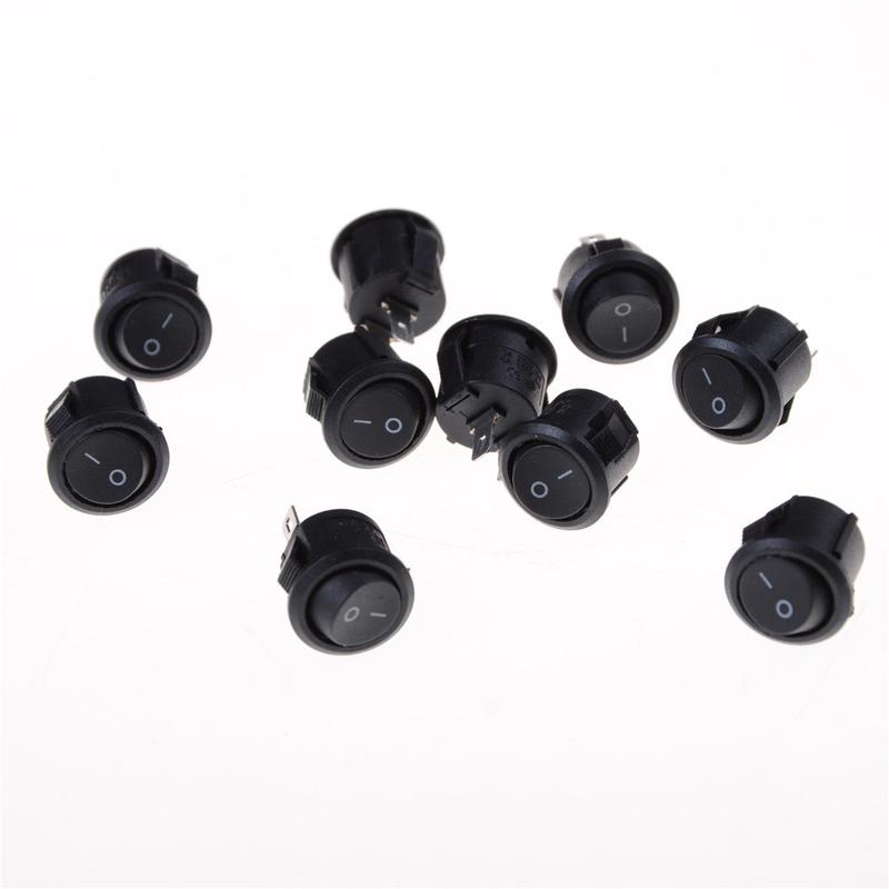 Suis Rocker Bot Bulat Kecil, 10 Keping, 16mm, 2 Pin, Suis Rocker ...