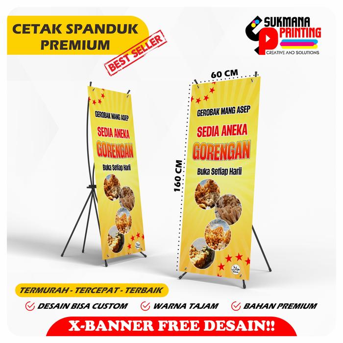 Jual X-BANNER SPANDUK STAND 1 SET RANGKA TIANG - DESAIN GEROBAK JUALAN ...