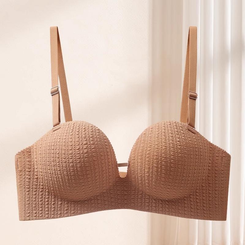 3D Seamless Push Up Bra Wireless Bralettes Skin Friendly Breathable ...