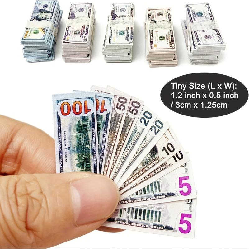 Mini House Scene Miniature Model 200 Pieces Mini Dollar Bill - TikTok Shop