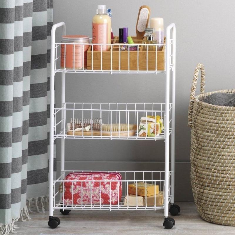 3 Tier Storage Cart A Rolling Cart - 3-Tier - White - TikTok Shop ...