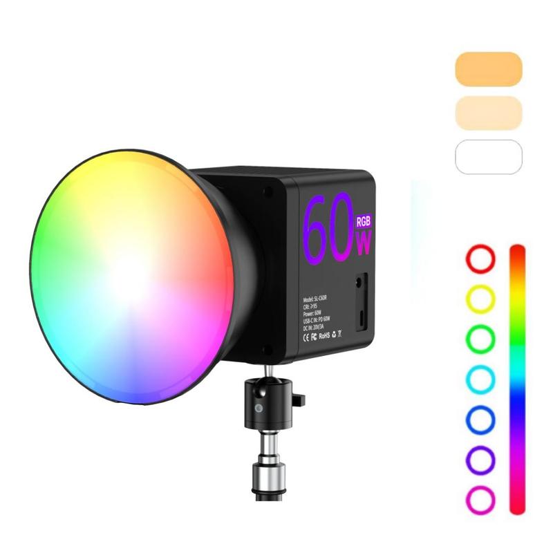 RGB COB Video Studio Lights, Handheld Continuous Lighting Livestream ...