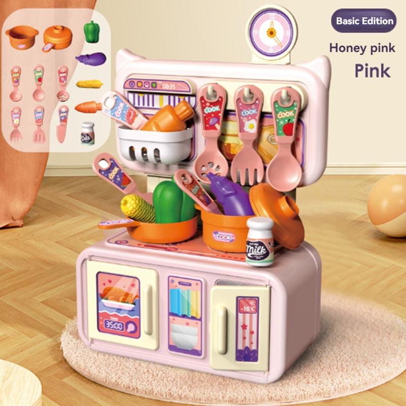 Kids Pretend Play Set Deluxe Kitchen Cooking Toys Toy Circulating ...