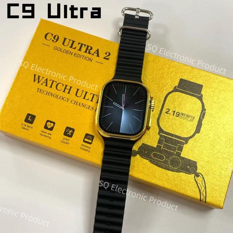 Jam Tangan Pintar Emas Ultra Max, C9, Skrin 49mm, Paparan 2.09 ...