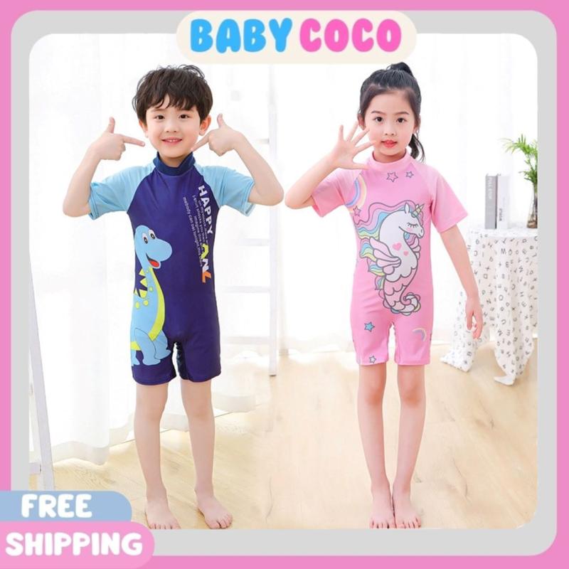 Baby coco Swimwear for Kids Boy and Girls Cute Dinosaur and Unicorn ...