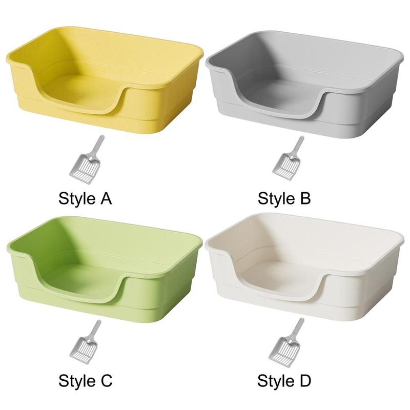 Open Litter Boxes Easy Carry Cats Litter Pan for Indoor Cats - TikTok ...