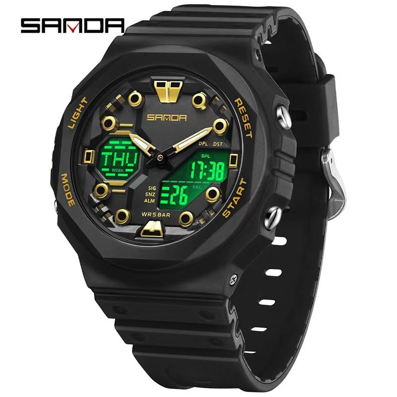 Jam Tangan Digital, SANDA 6200, Kalis Air 50M, Jam randik, Jam - TikTok ...