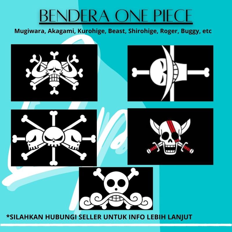 Bendera One Piece Bendera Logo Bajak Laut One Piece Flag Wal - Shop ...
