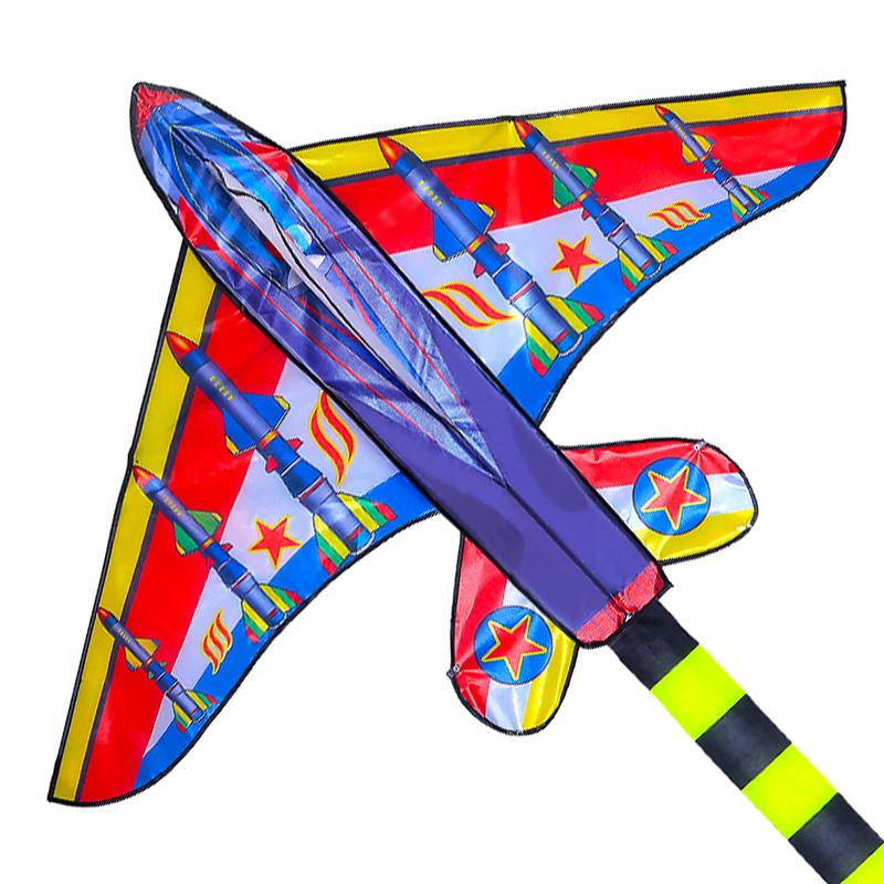 Plane Kite for Kids Adults Single Line Kite with Tail for Children ...