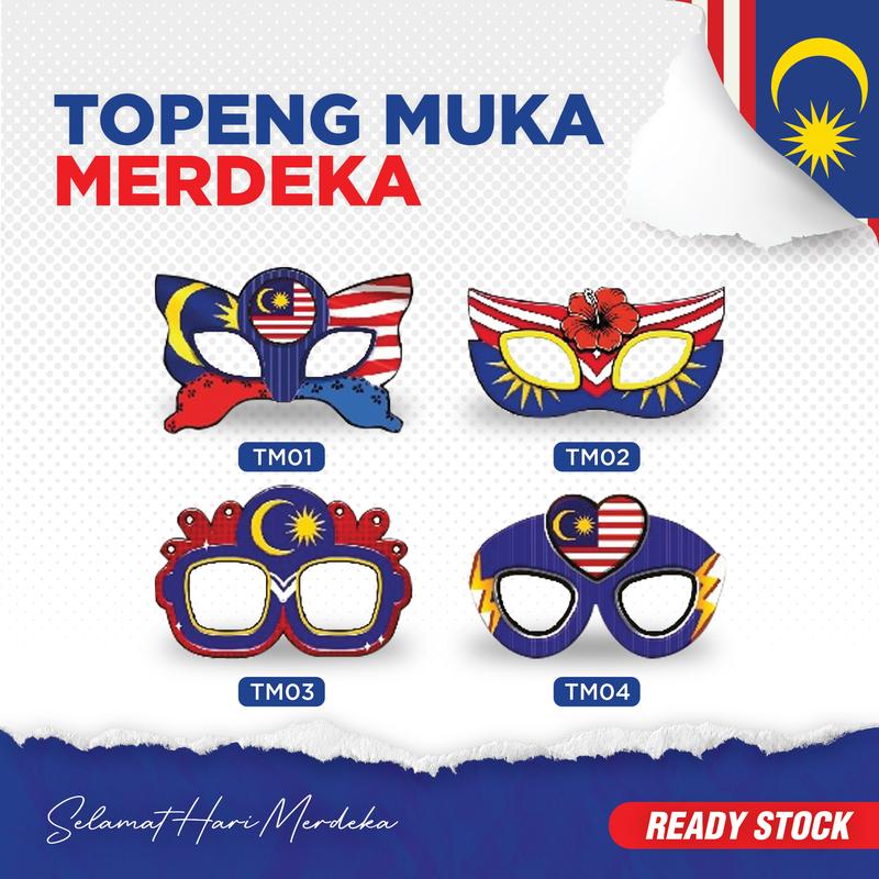 Topeng Merdeka Kanak-Kanak Hari Merdeka 2024 - TikTok Shop Malaysia