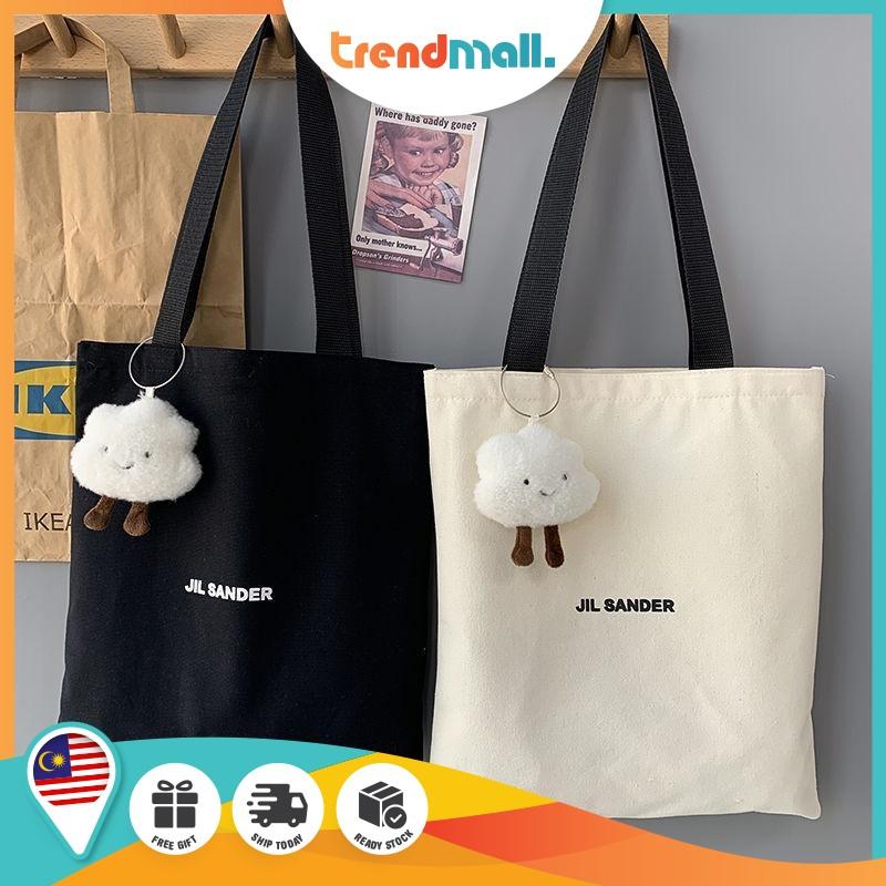 Woman Tuition ToteBag Fashion Shoulder bag Canvas student Bags - TikTok ...