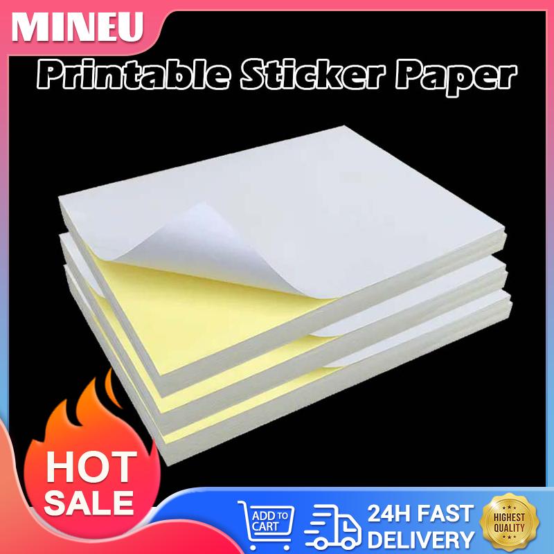 A4 Printable Sticker Paper Matte Glossy 100 Sheets for Laser - TikTok ...