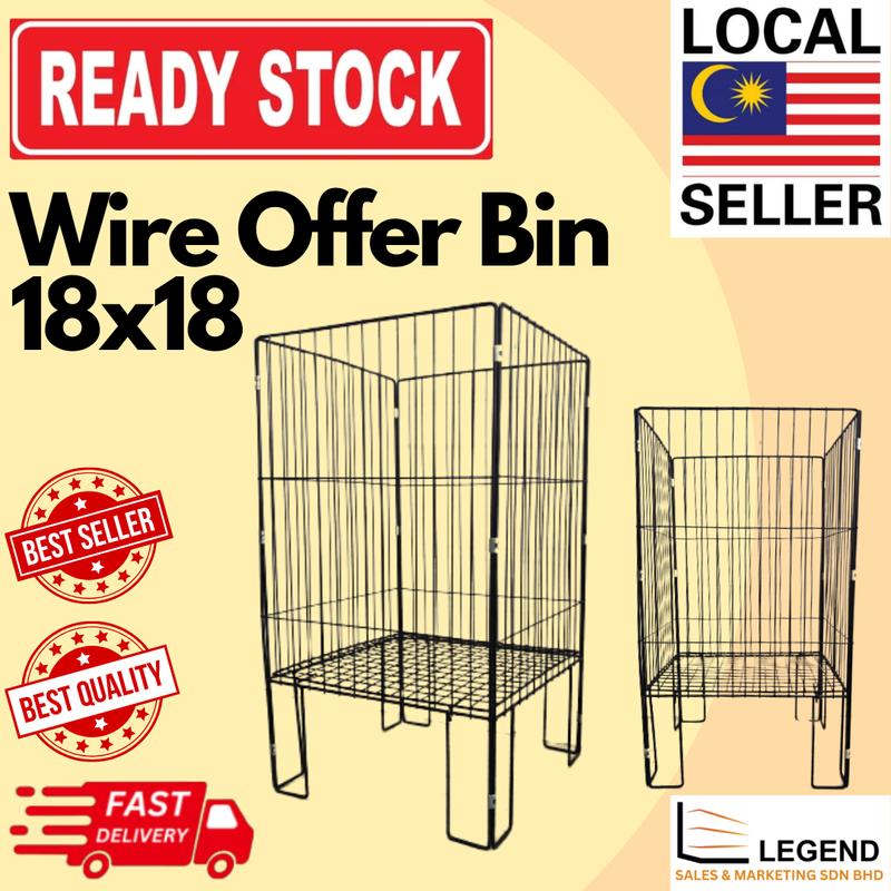 TONG JARING BESI 18X18 / Dump Bin (18''x18'') / Wire Offer Bin - TikTok ...
