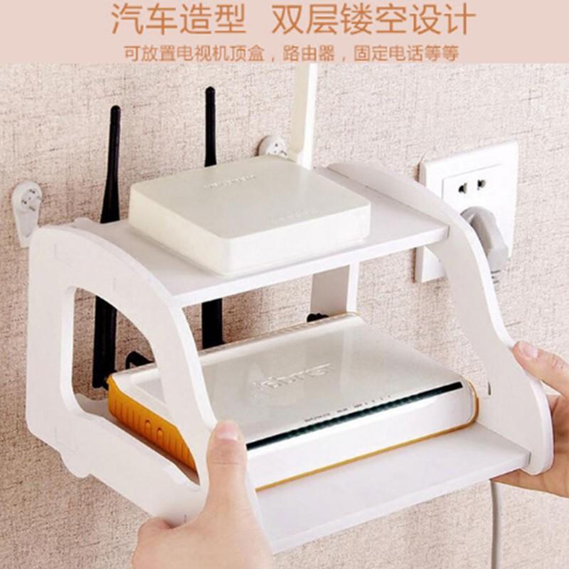 Wall Mount Wifi Router Storage Rack Rack Set-top Box Router Rack ...