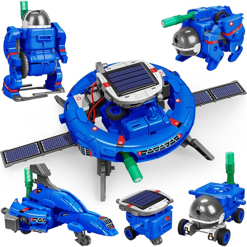STEM 6-in-1 Education Solar Power Robots Toys for Boys Age 8-12 ...