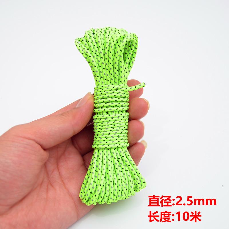 10 Meters 2.5mm Reflective Guyline Camping Tent Rope Runners - TikTok ...