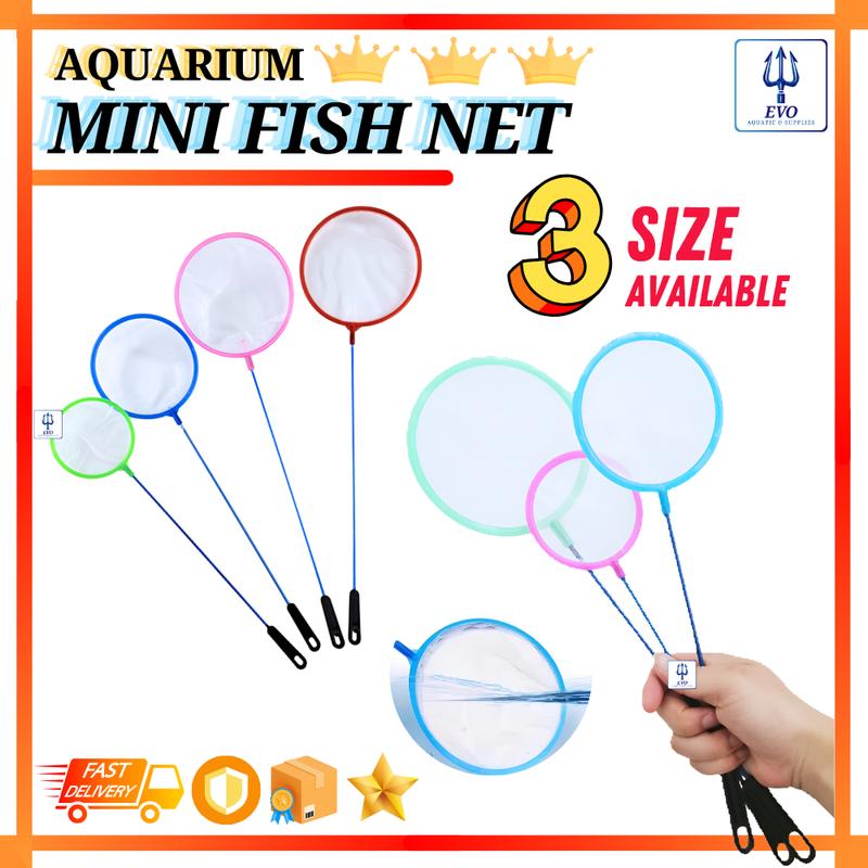 Aquarium MINI Fish Net Mini Sauk Ikan Tangguk Ikan 7 CM - 12 - TikTok ...