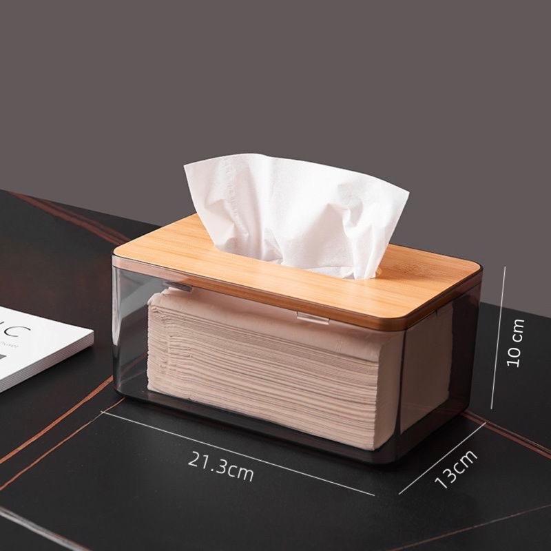 Kotak Tempat tissue akrilik estetik kaca Aesthetic Kayu - Shop | Tokopedia