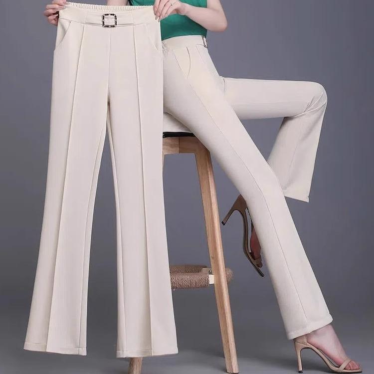 Seluar Bootcut, untuk Wanita, Seluar Potongan, Slim Fit, Pinggang ...