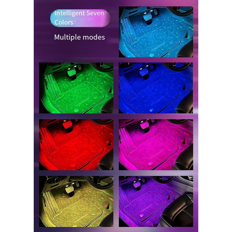 🎁Wireless LED Car Roof Star Light: RGB Atmosphere Lamp with - TikTok ...