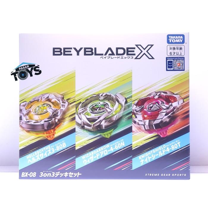 Beyblade X BeybladeX 3on3 Deck Set BX-08 Takara Tomy - Shop | Tokopedia