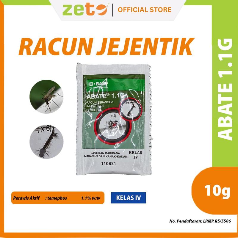 BASF Abate 1.1G Racun Jejentik 10g Temephos 1.1% Mencegah Pembiakan ...
