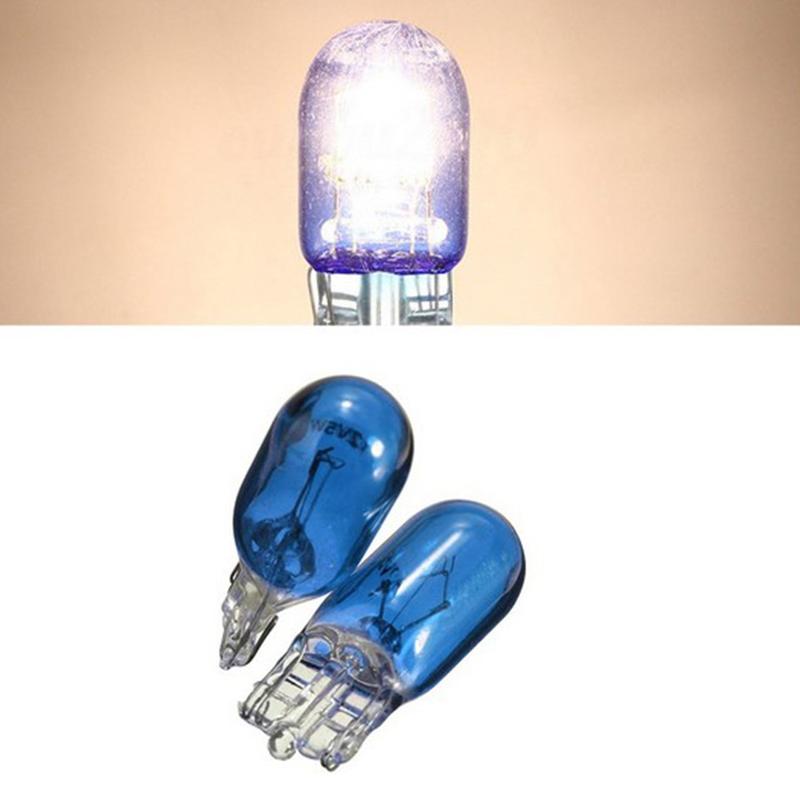 2pcs For T10 Wedge Halogen Lamp 501 194 LED Indoor Bulb Car Truck Blue ...